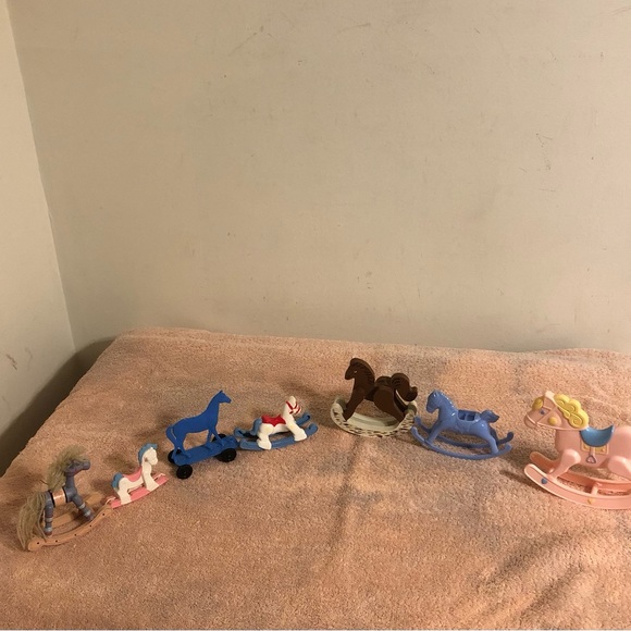 Toys | Lot Of Toy Plastic Rocking Horses Some Vintage | Poshmark